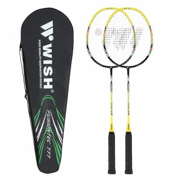 DECATHLON набор для бадминтона Decathlon WISH Fusiontec 777k, черно-желтый, 66,5 см