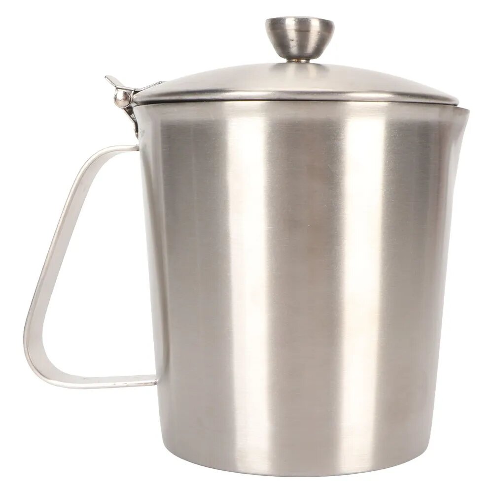 Мерный стакан 700ML из нержавеющей стали 304 с крышкой и разметкой для латтеарта