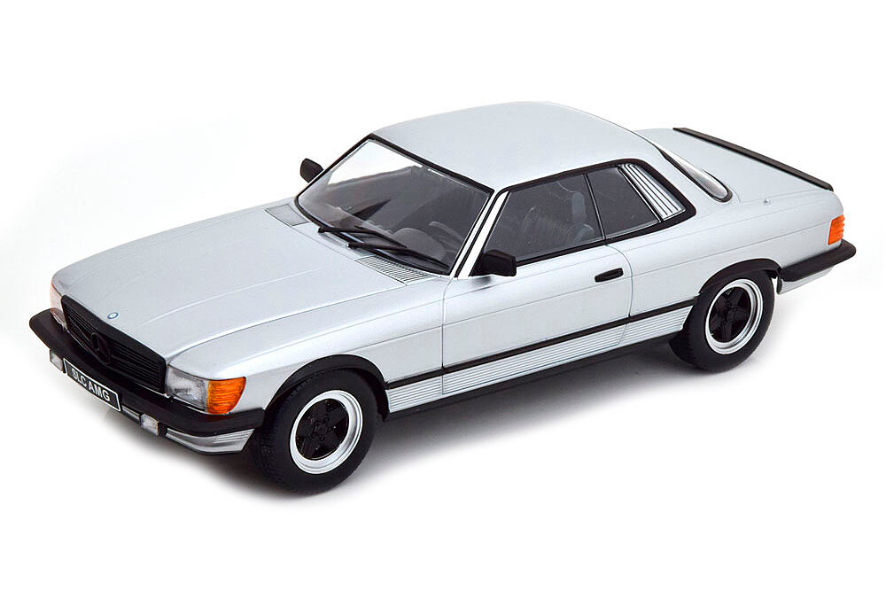Модель коллекционная KK-SCALE Mercedes W107 500 slc 6.0 amg (C107) 1985 silver / мерседес 500 серебристый