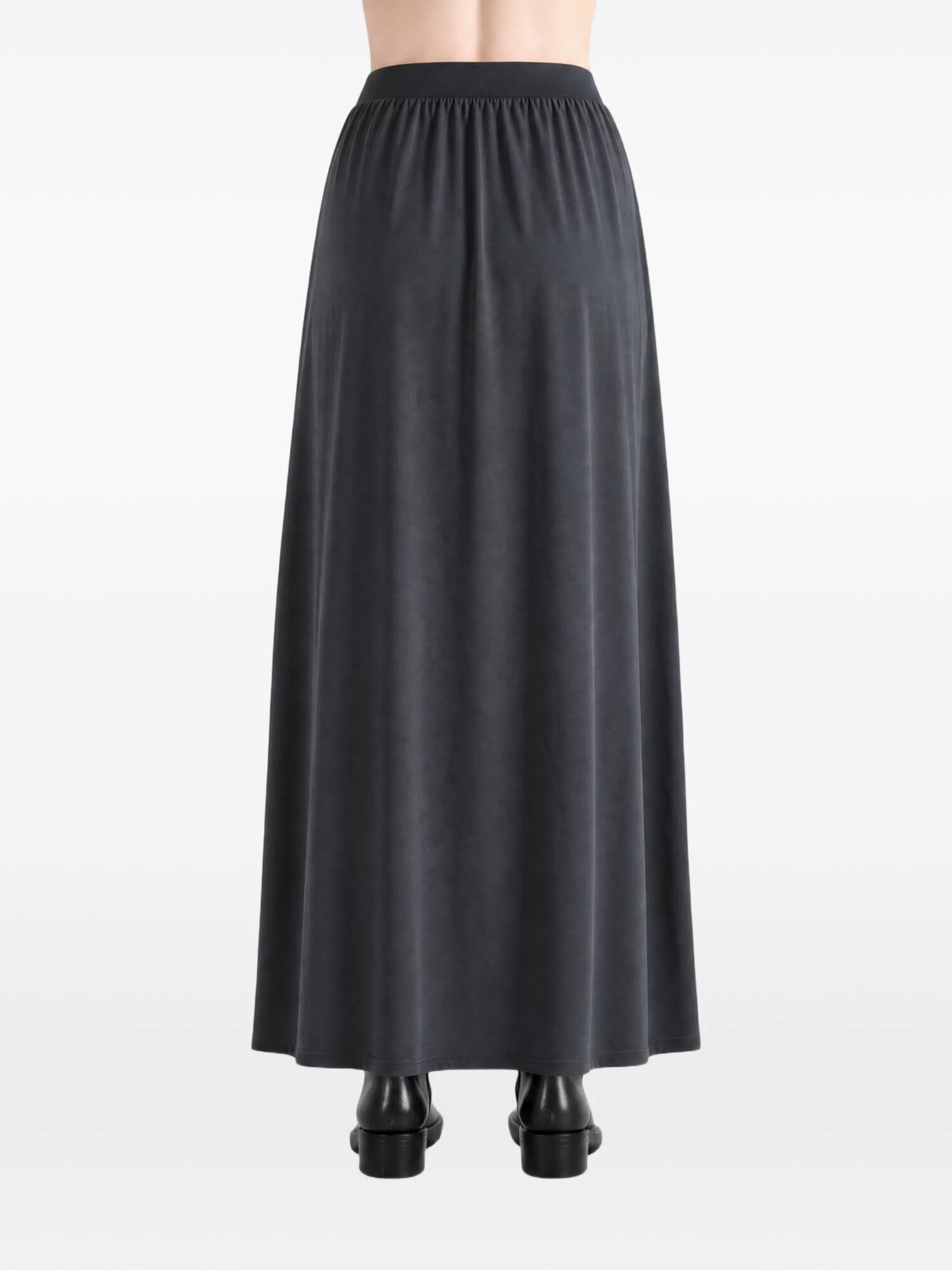Юбка AMOMENTO Gathered elasticated-waist skirt, размер 42, grey — фото 1