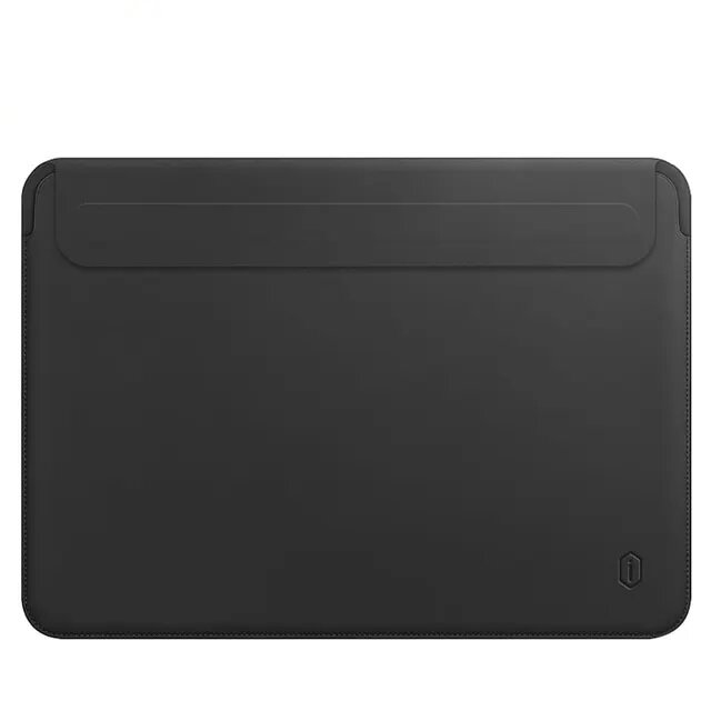 Чехол-папка WiWu Skin Pro II PU Leather Sleeve для MacBook Pro 14.2 M5 M4 M3 M2 M1 черный кожаный
