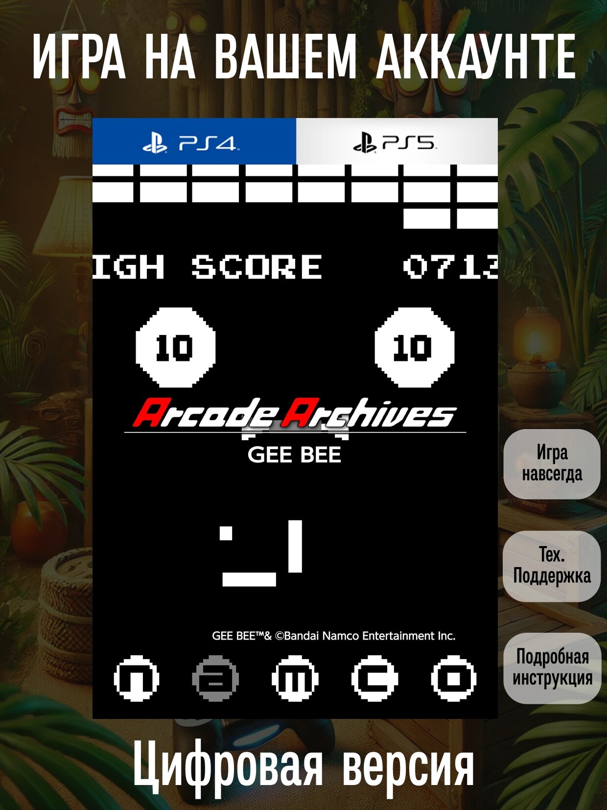Arcade Archives GEE BEE | PlayStation 4/5 | английский язык | Аркада