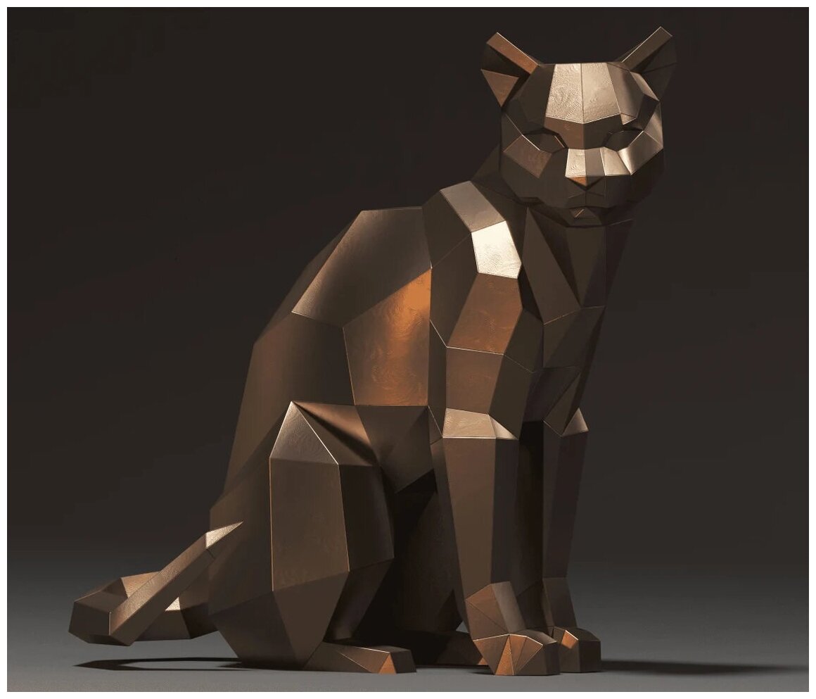 Полигональная фигура Кошечка