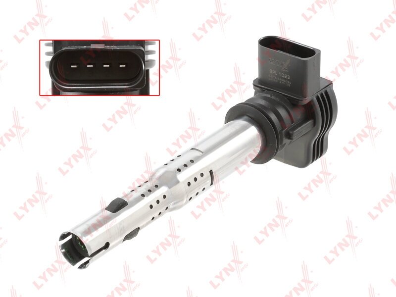 Катушка зажигания LYNXauto SPL1023. Для: Audi, Ауди A3 1.8-2.0 03-12/ A4 1.8-2.0 04-15/ A5 1.8-2.0 07-17/ A6 2.0 05>/ A8 2.0 12>/ Q3 2.0 11>/ Q5 2.0 0