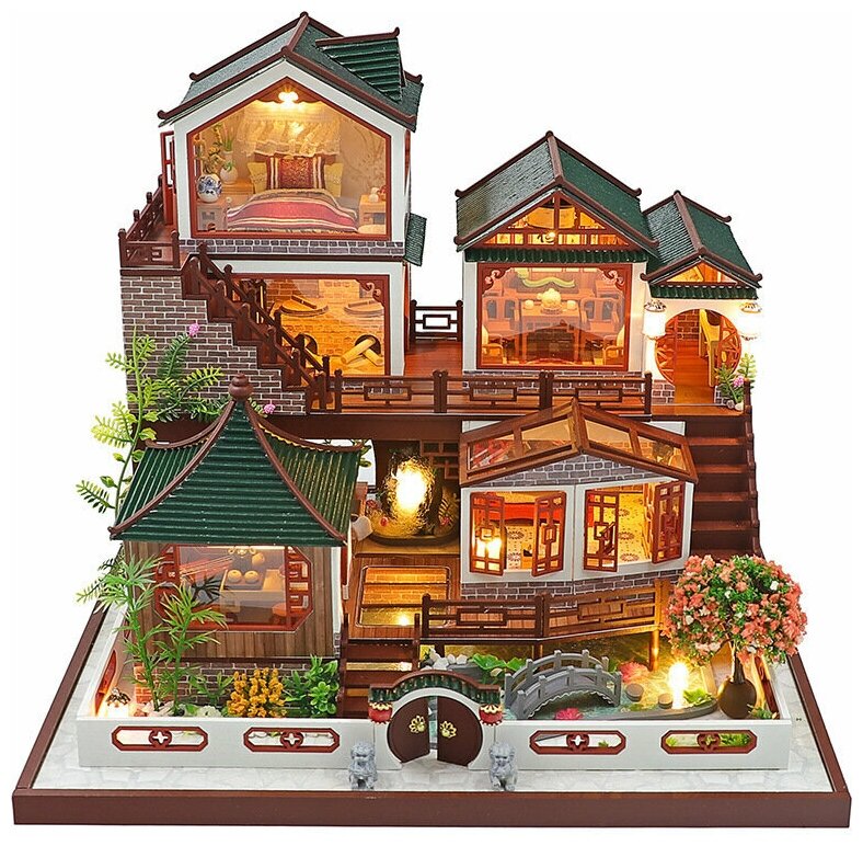 Румбокс интерьерный конструктор "Китайские древние постройки" Roombox DIY HOUSE