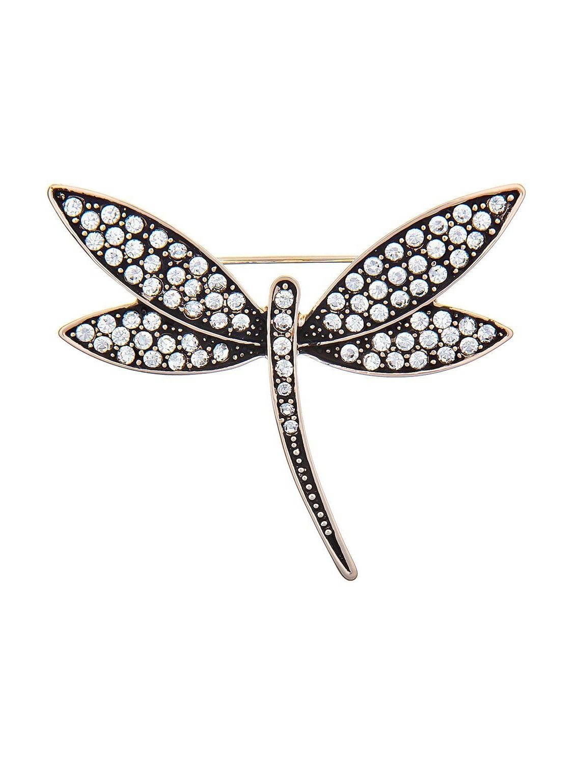 Брошь Shadore, кристаллы Swarovski, эмаль