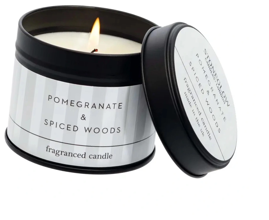 Stoneglow Pomegranate and Spiced Woods парфюмированная свеча / Гранат Пряное Дерево 180 гр
