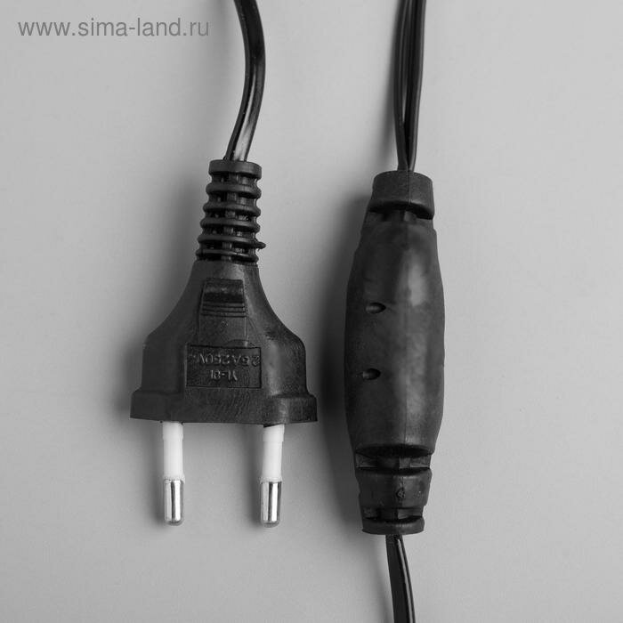 Гирлянда Нить 10 м с насадками Шарики 2.5 см , IP44, тёмная нить, 100 LED, свечение мульти (RG/RB), мигание, 220 В
