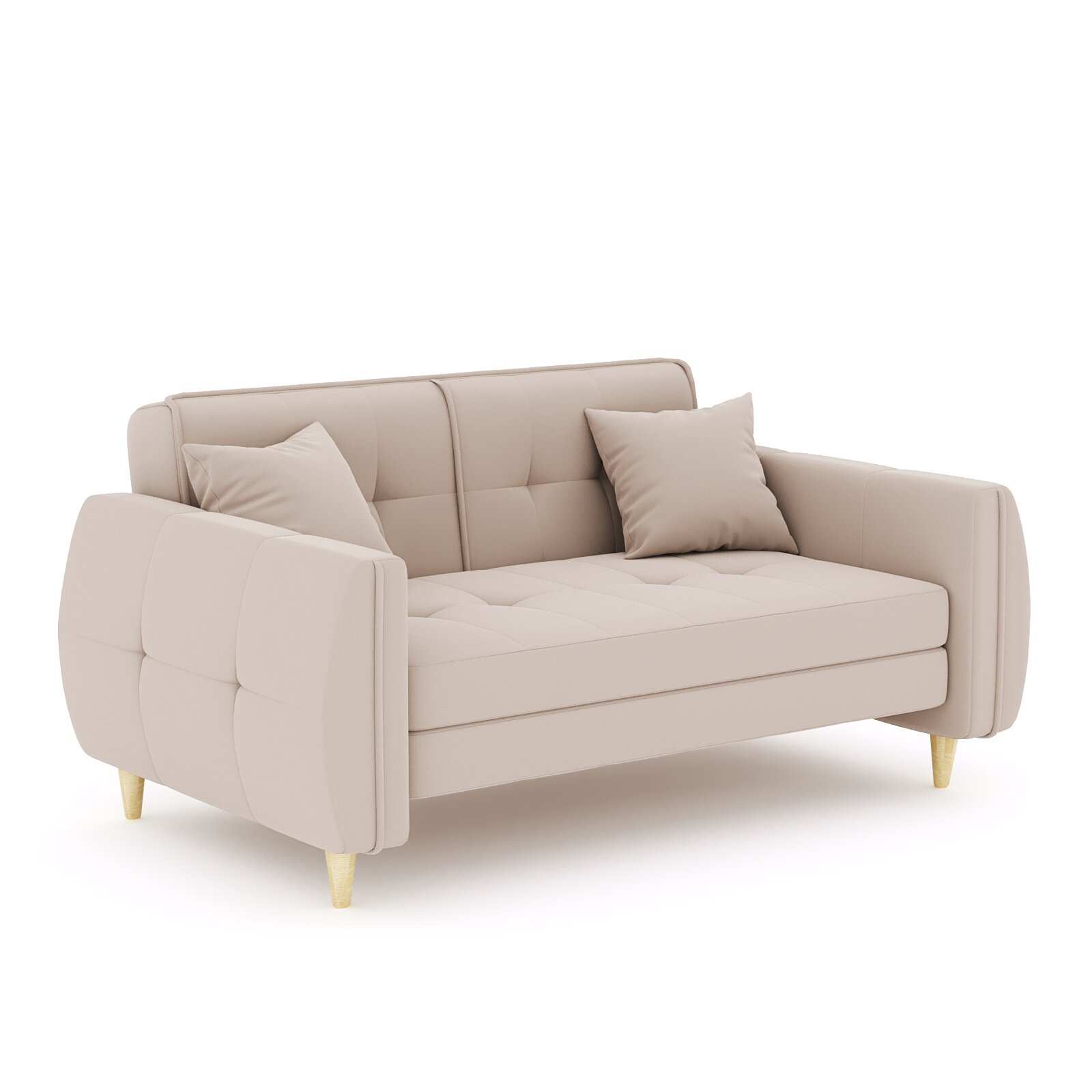 Диван-кровать Банита 120 в бежевом велюре С04