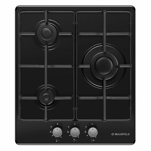 Газовая варочная панель MAUNFELD EGHE.43.3STS-EB, независимая, черный