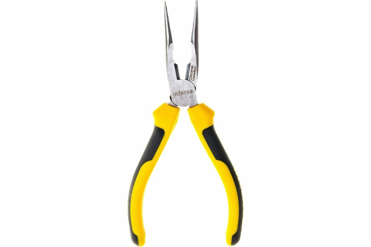 Inforce длинногубцы профессиональные 160 мм 06-18-06 для точного захвата и удобной работы