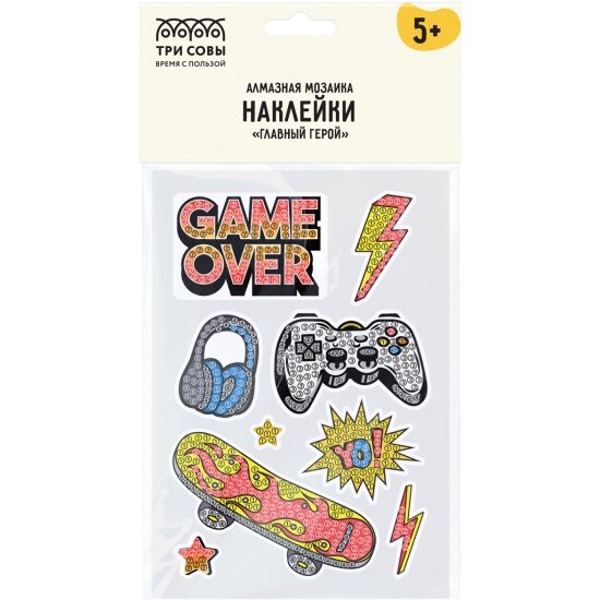 Алмазная мозаика Три Совы Наклейки. Главный герой