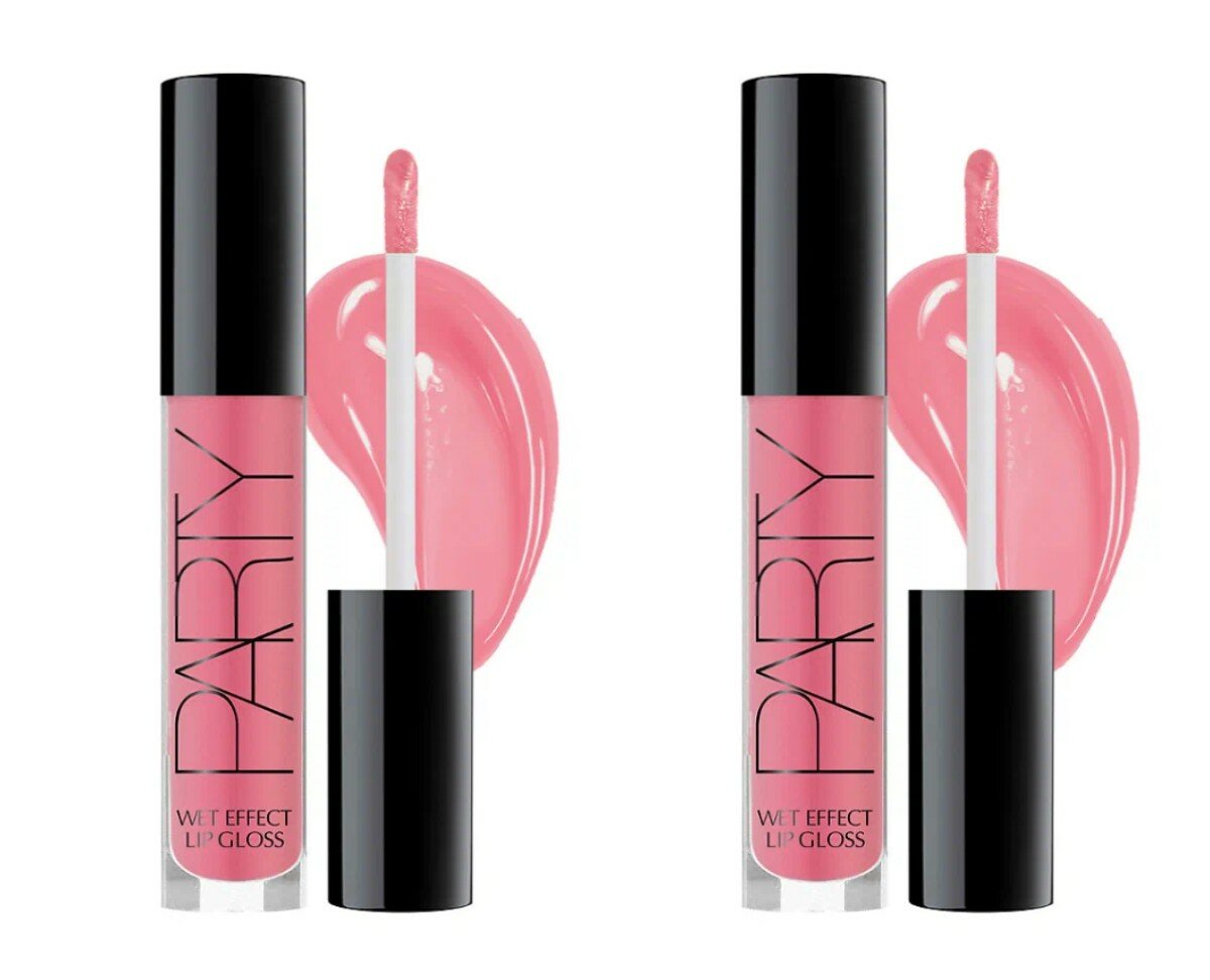 Блеск для губ Belor Design, Party, тон 007 сочный грейпфрут, 3.8 гр, 2 шт