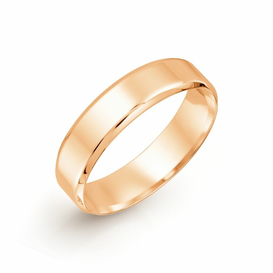 Кольцо обручальное, желтое золото, 585 проба