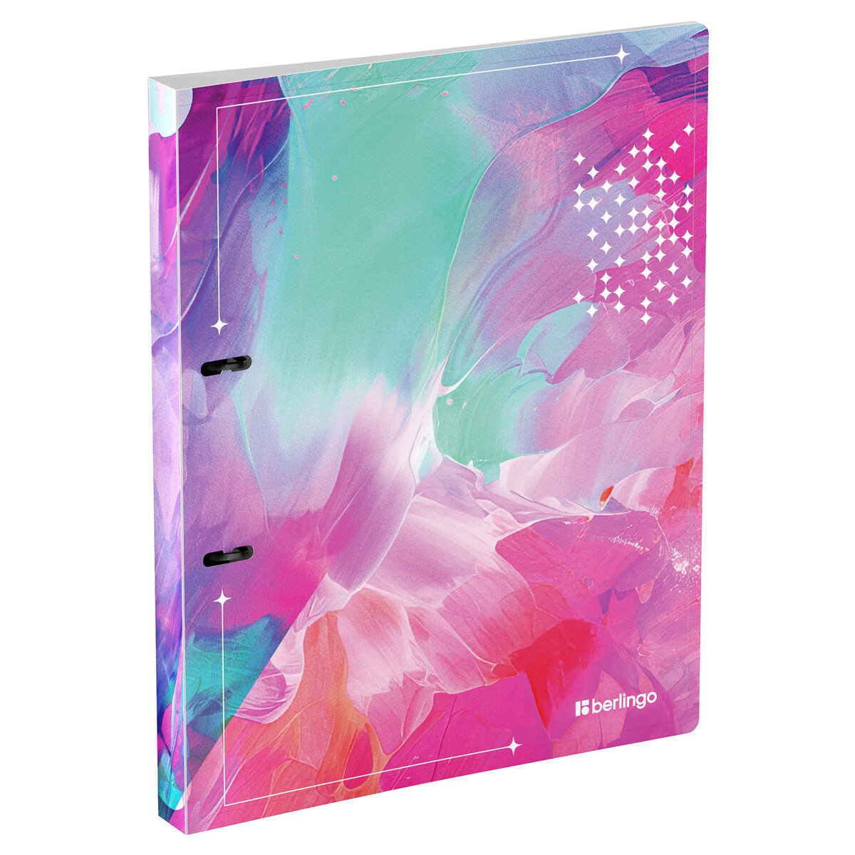 Папка на 2 кольцах Berlingo Collision XS, А4, 24мм, 600мкм, с рисунком, D-кольца, с внутр. карманом, RB4_2DS19/369301