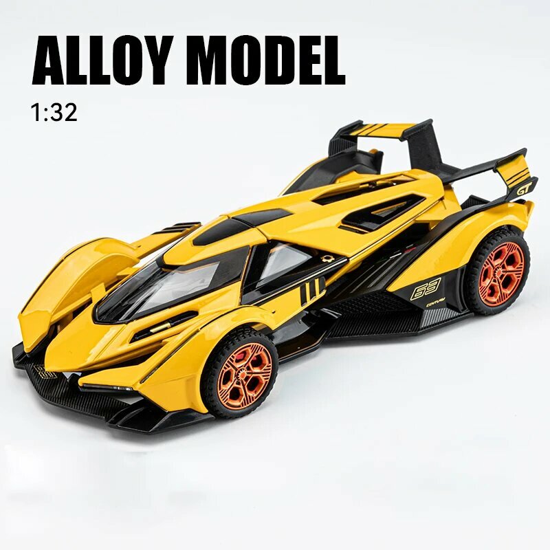 Желтый Maisto Lamborghini V12 Vision GT 1:32