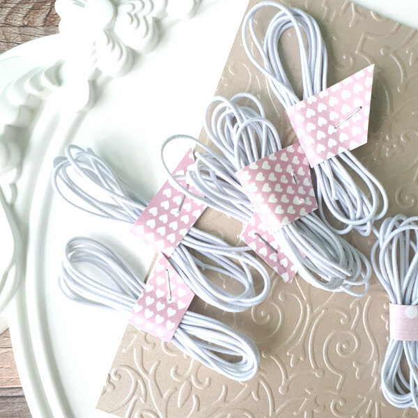 Резинка Белая, круглая, диаметр 1,5 мм, цена за 25 метров