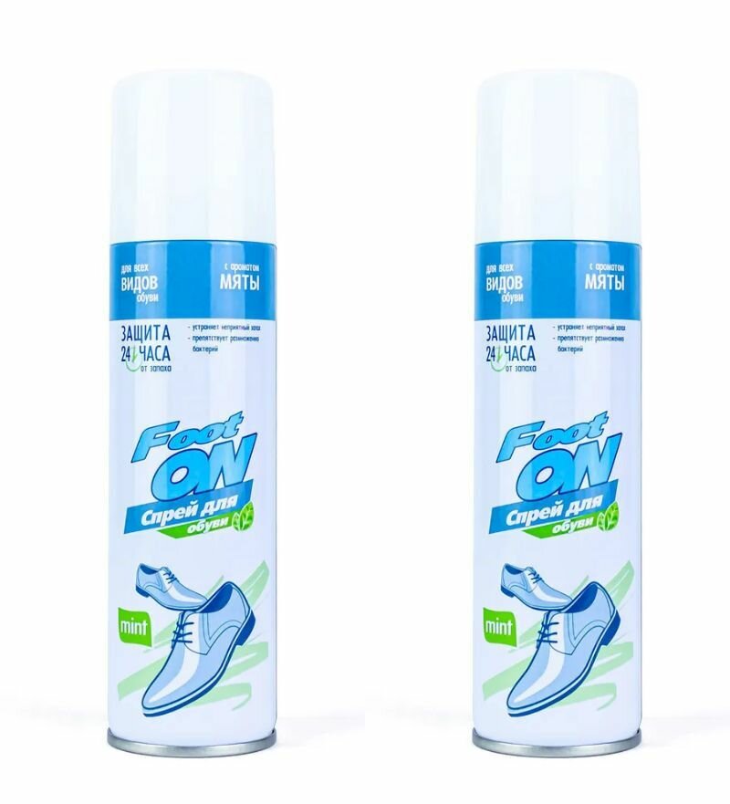 Futon Дезодорант для обуви С ароматом мяты, 153 мл 2 шт