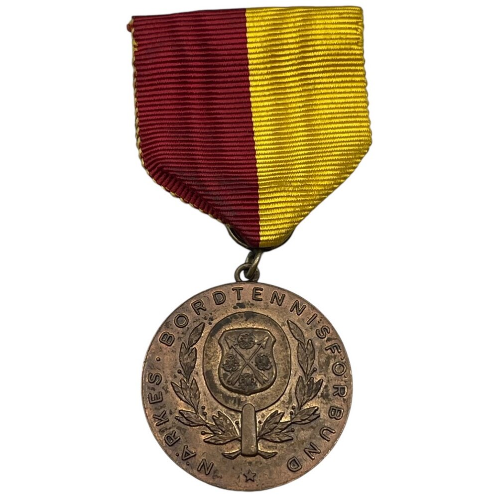 Швеция, медаль "Ассоциация настольного тенниса Няркес" бронзовая степень 1971 г