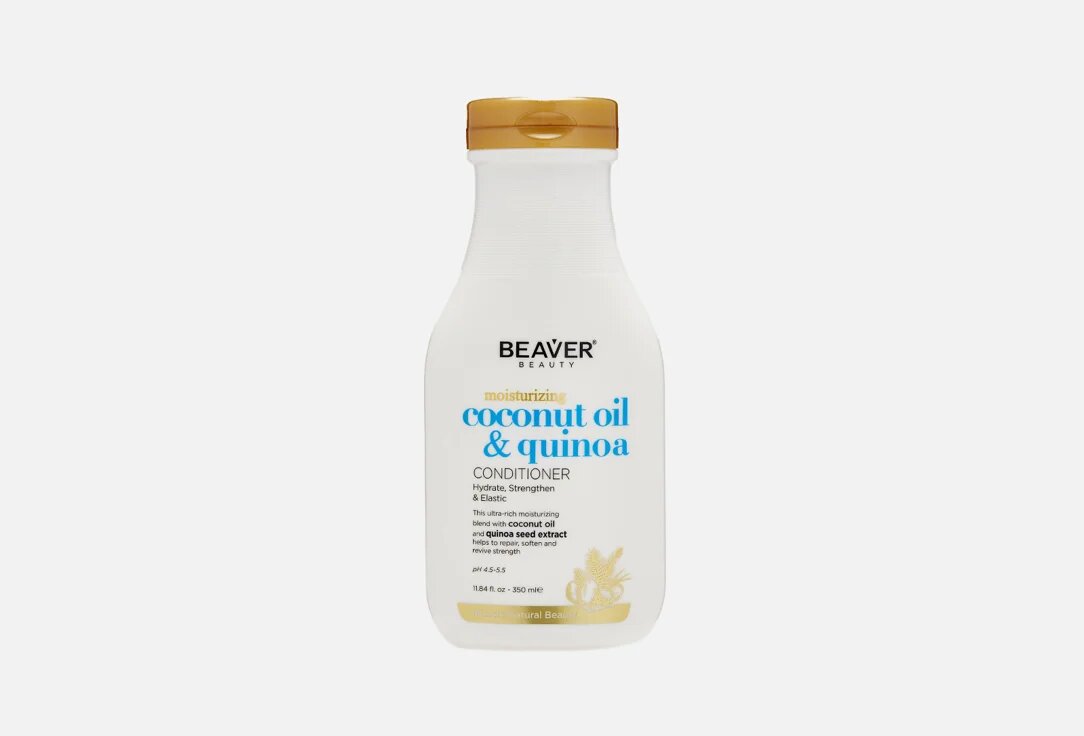 Кондиционер для волос BEAVER Coconut Oil, 350мл, питательный, для женщин