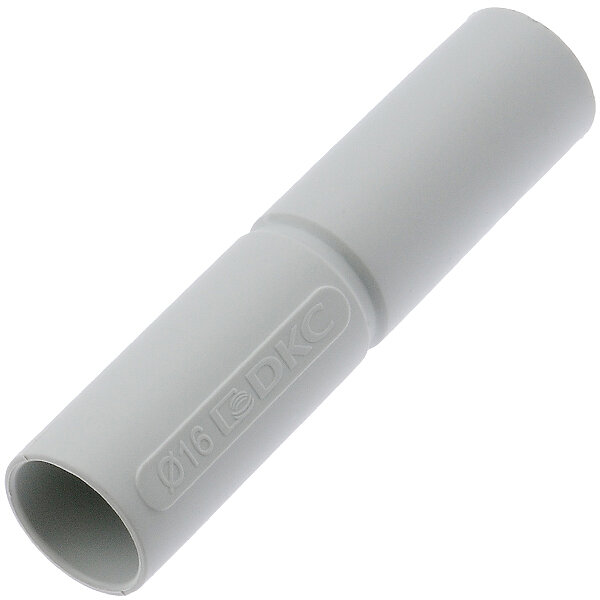Муфта 54916 соединительная с ограничителем, для жестких труб 16мм (ДКС) (157 шт. в наборе)