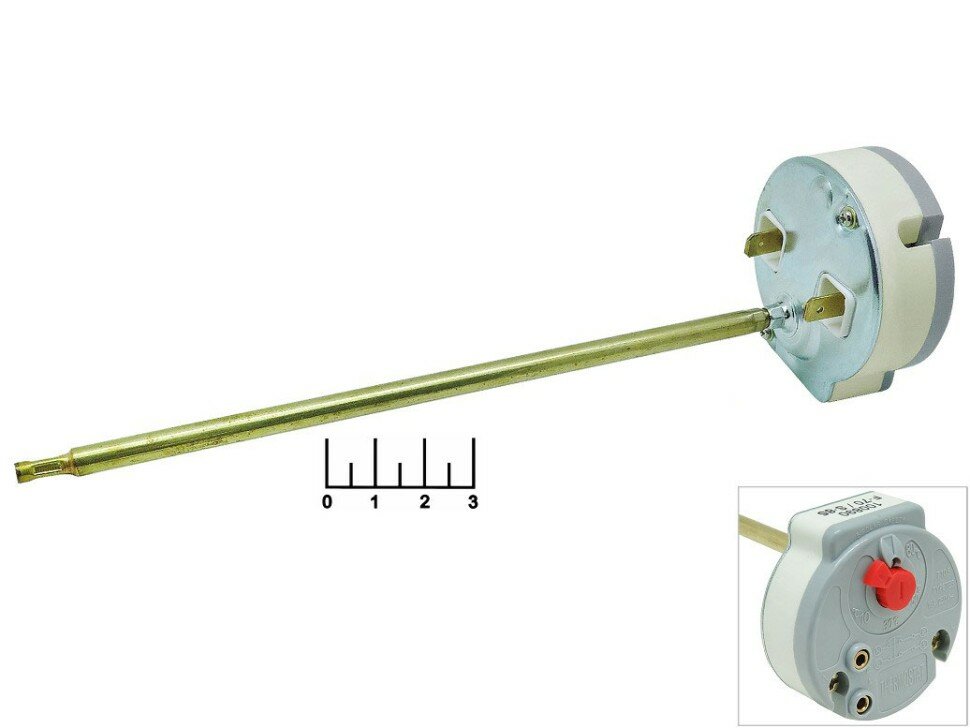 Терморегулятор для водонагревателя 16A (+70.+85C) (F.70/S.85) RST (100890) (короткий)