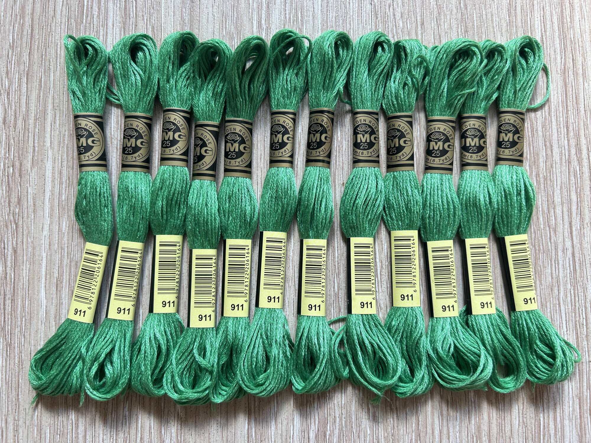 Нитки для вышивания JMC мулине (150-3866) 100% полиэфир 12 штук x 8 м
