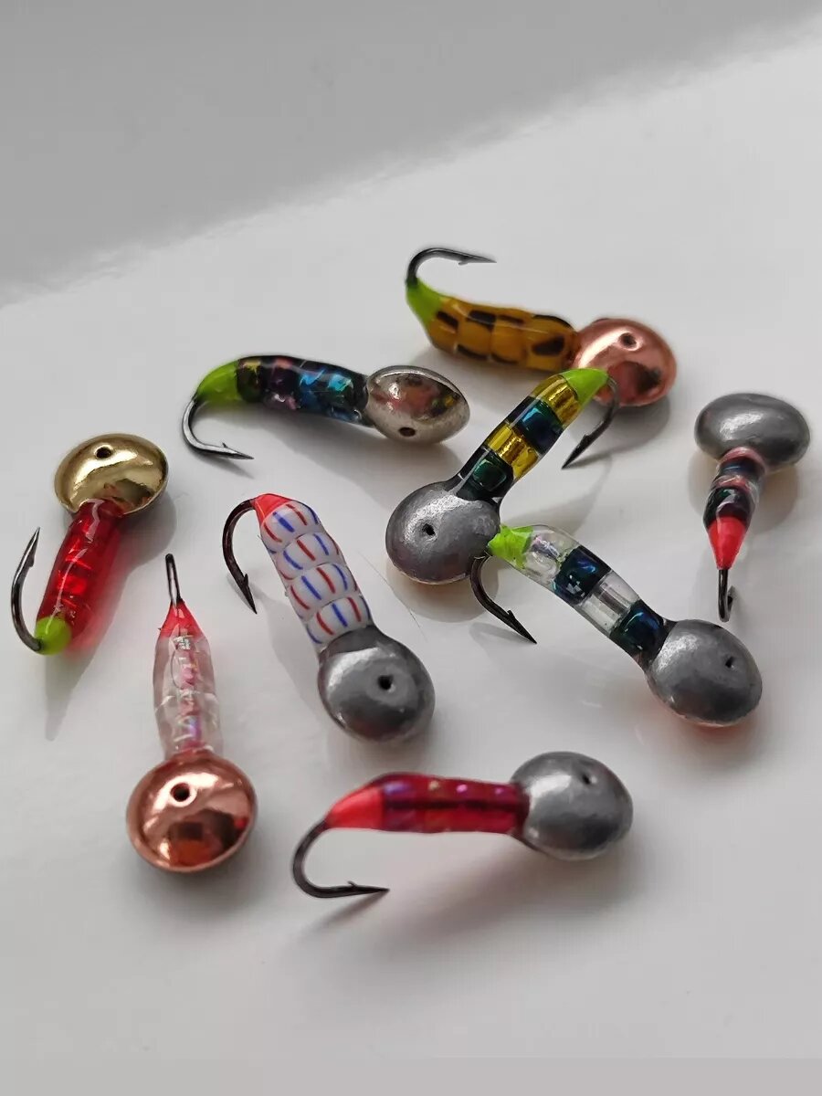 Мормышка безнасадочная 3D паяная 9 шт.