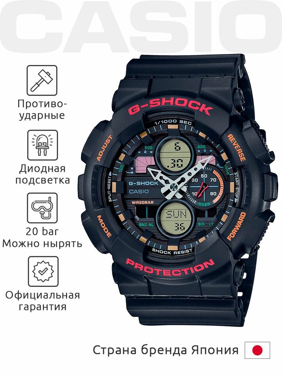 Наручные часы CASIO G-Shock, красный/черный 2
