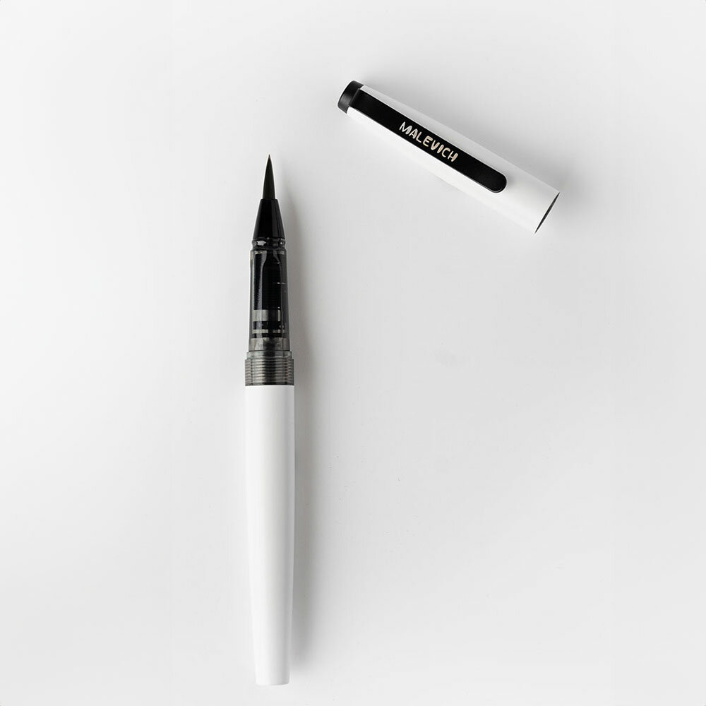Ручка-кисть для каллиграфии малевичъ конвертер белый