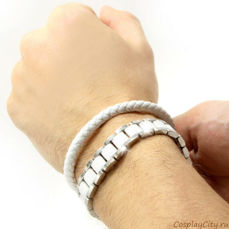 Браслет, керамика, металл