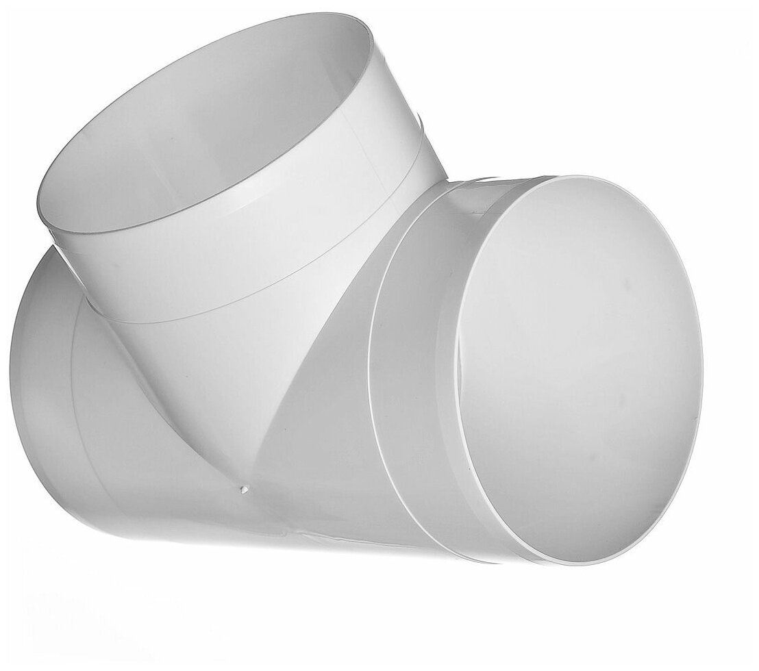 Тройник ERA 16ТП, пластик, прямошовный, круглое сечение, 160мм