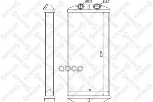 Радиатор печки! Citroen C5 all 00-04 Stellox арт. 1035140SX