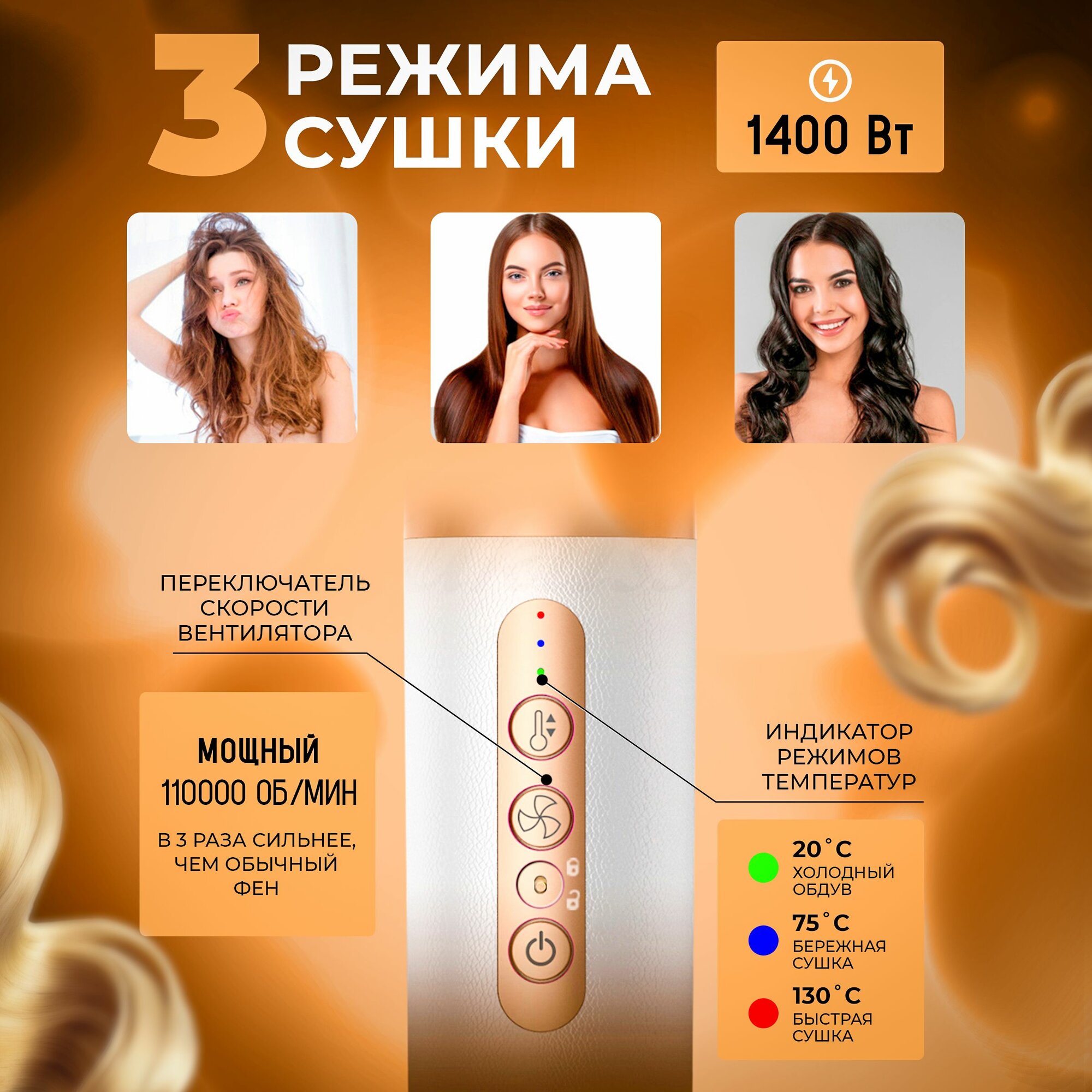 Фен для волос — фото 1