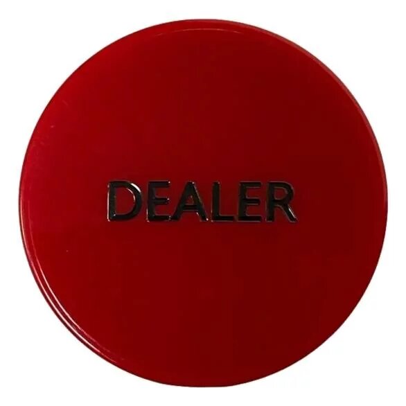 Фишка дилера красная