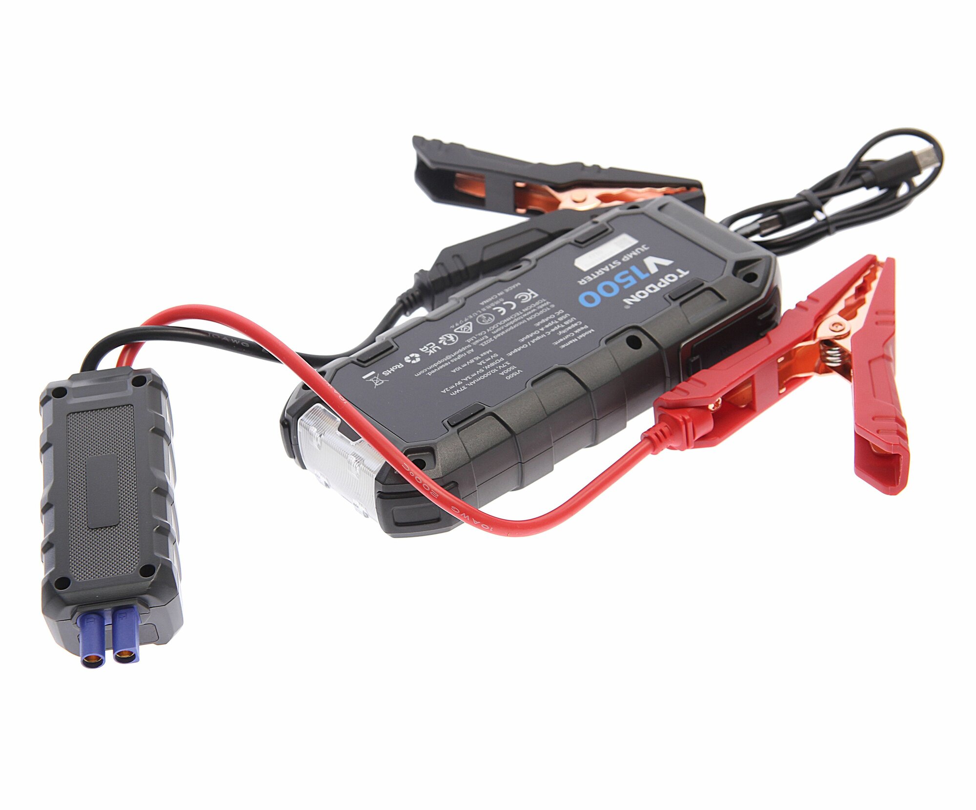 Устройство пусковое 12V 1500A 10000мА/ч (power bank) TOPDON / Арт. V1500