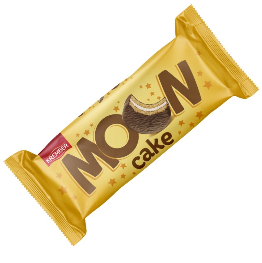 MOON CAKE 200г Глазированный сэндвич-кекс с маршмеллоу KREMBER (Узбекистан)