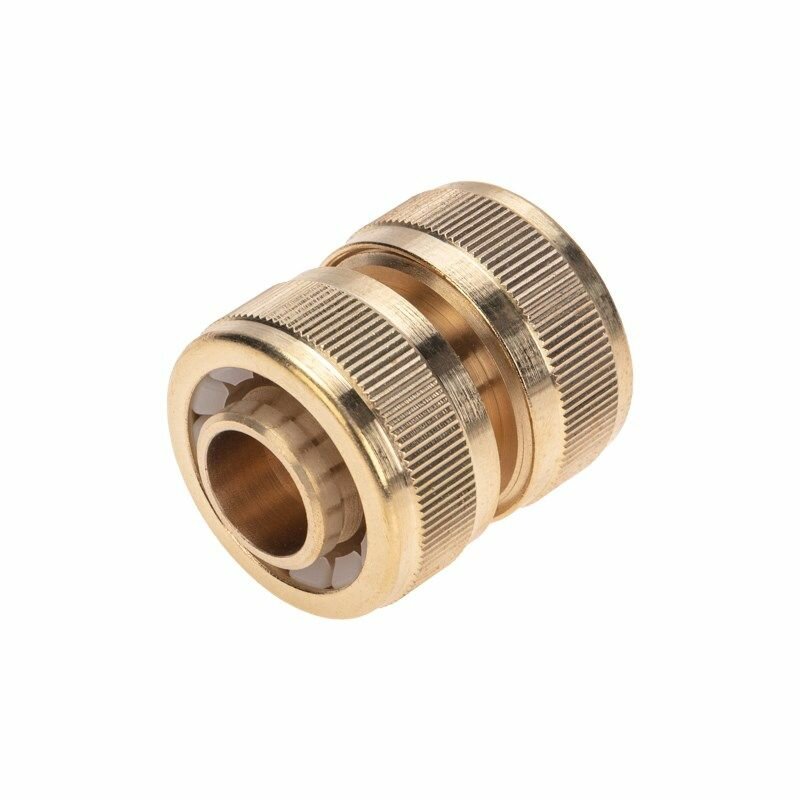 Муфта соединительная латунная, ремонтная, для шланга, 3/4" четыре сезона