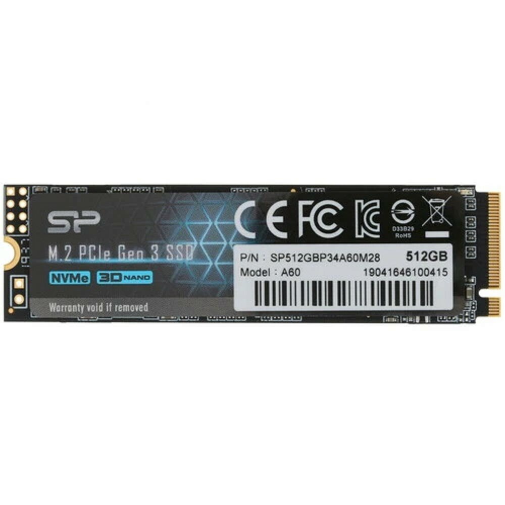SSD диск Silicon Power SP512GBP34A60M28, 512 ГБ PCI-Express