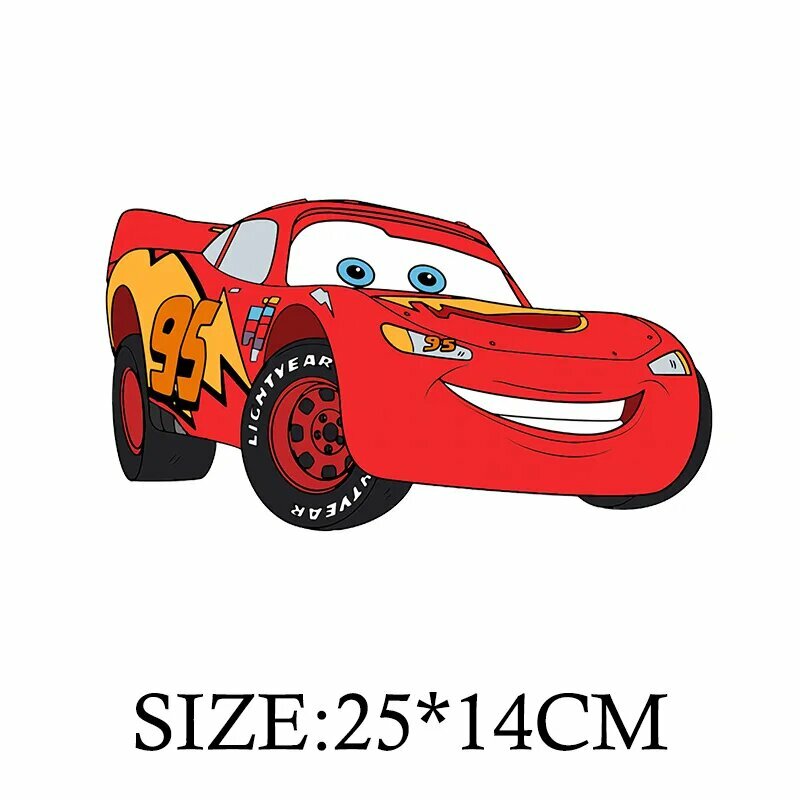 Термонаклейки Pixar Молния Маккуин для футболок CC-147-2-D