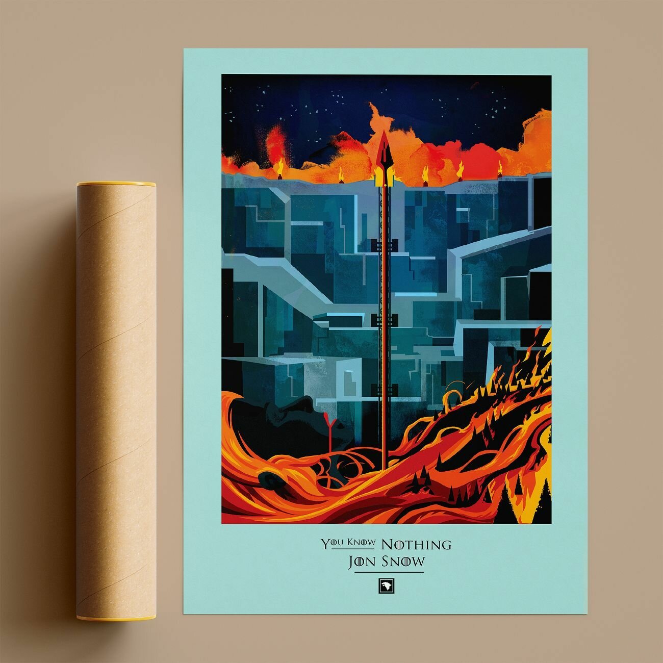 Постер Игра престолов 30х40 см без рамы/ Game of thrones, Джон Сноу, постер для интерьера, в подарок