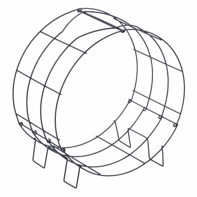 Дровница Vitaluce Elis V7631-1/1, чёрная, сталь