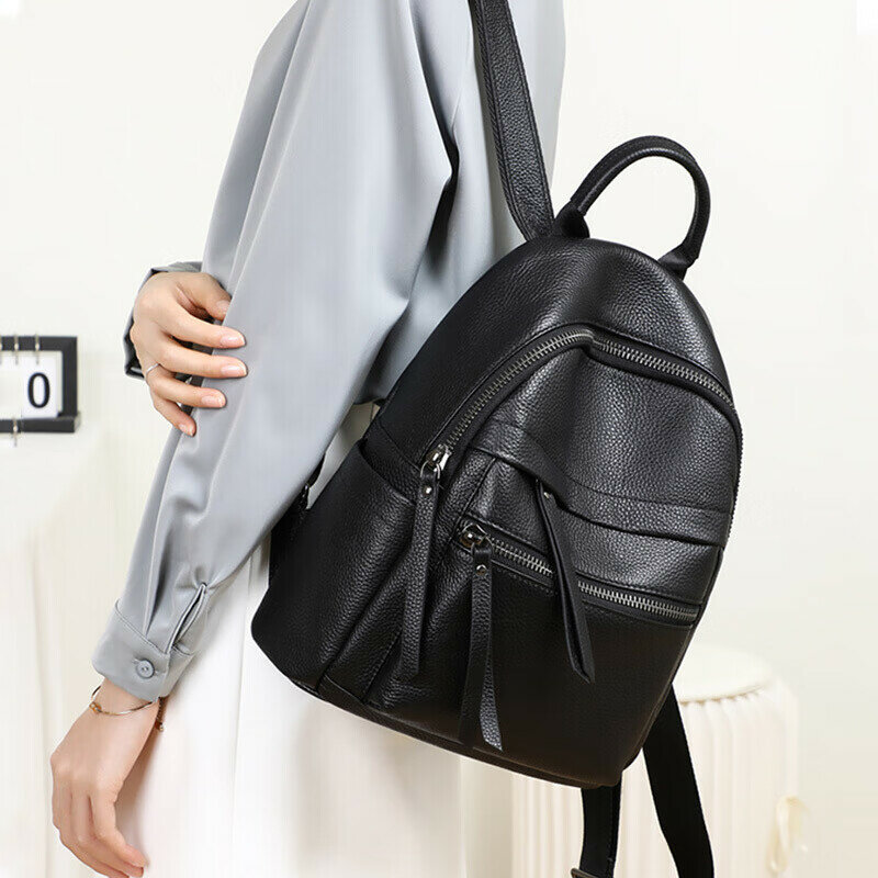 Рюкзак viney, Leather Backpack for Women Lightweight Student Schoolbag Tra, для путешествий, школьный, лёгкий, кожаный, для женщин