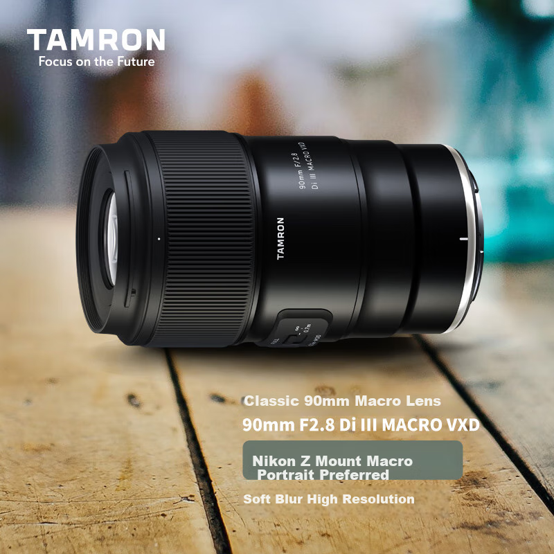 Tamron F072Z 90mm F2.8 Di III MACRO VXD Fixed Focus Macro Lens for Portrait Insects Flowers Plants Oral Cavity Full Frame Mirrorless Lens (Nikon Z Mount)
