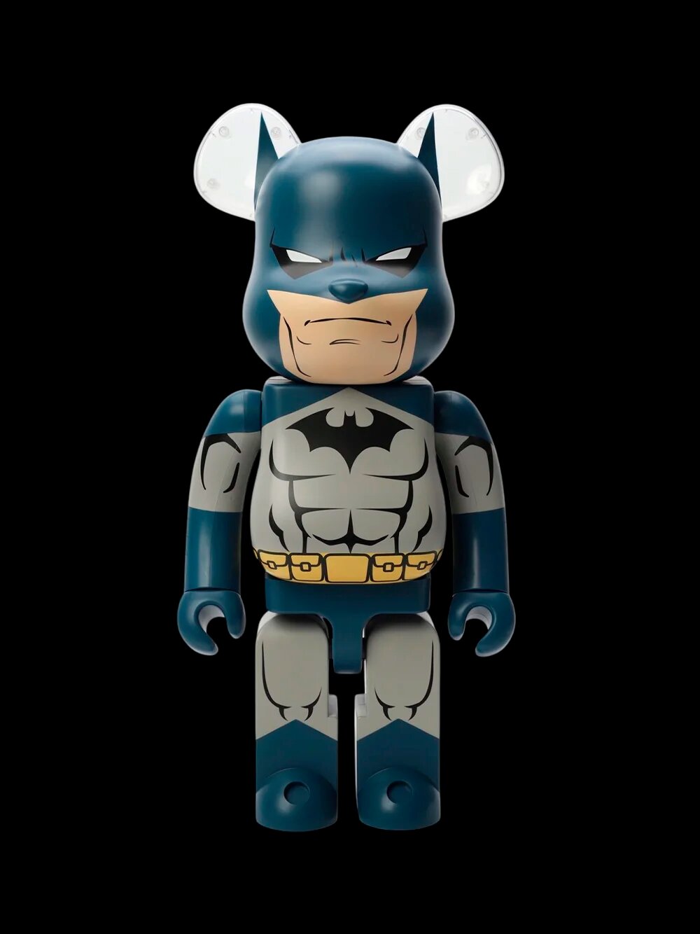 Коллекционная оригинальная фигура Bearbrick x Batman Hush Ver. 1000% / 70 см высота / ABS пластик / Medicom Toy