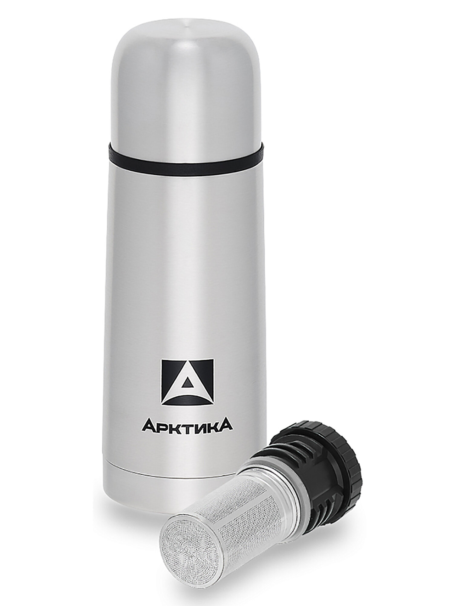 Термос Арктика с узким горлом и ситечком 0,35 л
