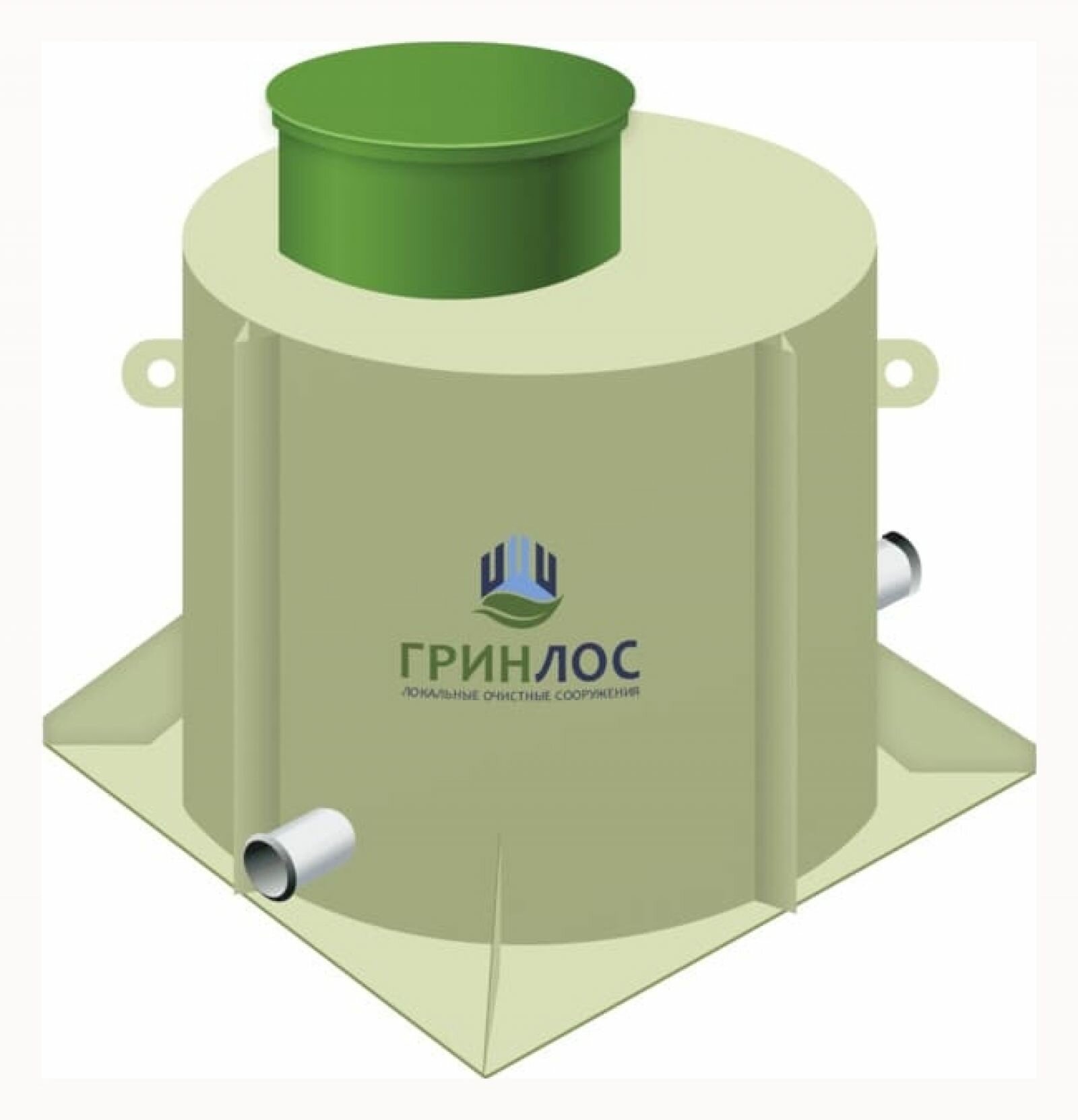 Пластиковый Канализационный колодец гринлос К 750/1500 из полипропилена, диаметр 0.75 м, объем 0.66 м3