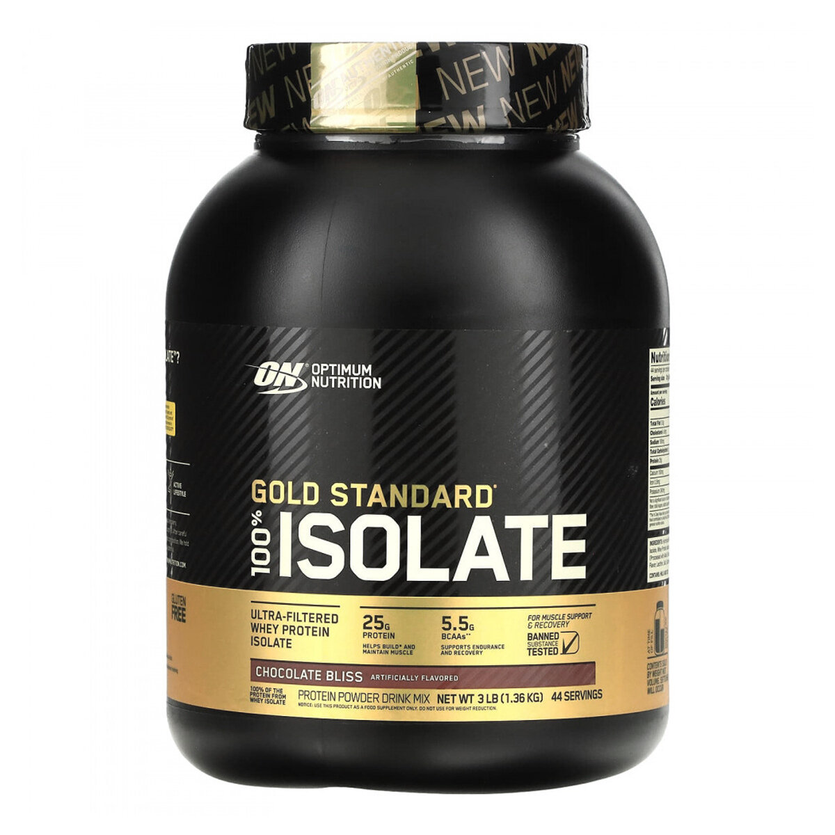 Optimum Nutrition GOLD STANDARD 100% ISOLATE, 1360 г (Шоколадное блаженство)
