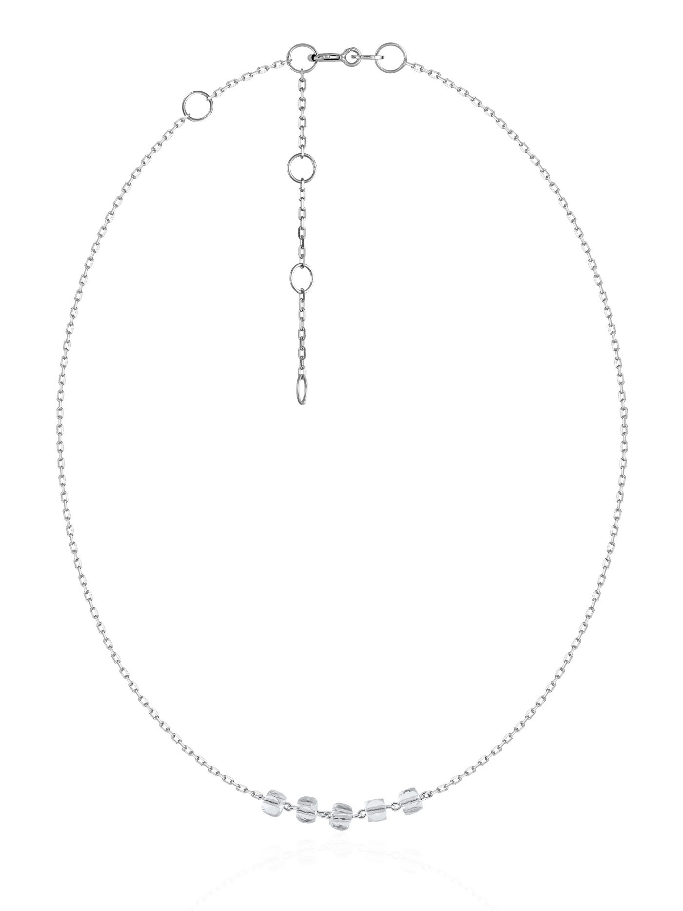 Чокер, горный хрусталь