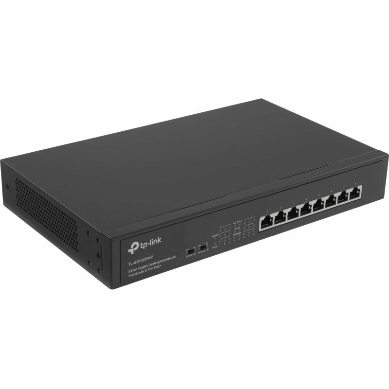 Коммутатор TP-Link TL-SG1008MP (L2) 8x1Гбит/с 8PoE+ 126W неуправляемый, 2280904